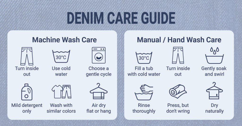 Denim Care101: How to Wash & Dry Jeans Right Way | PnL Jeans